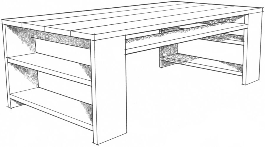 Library Desk 27 | Donald Judd Furniture