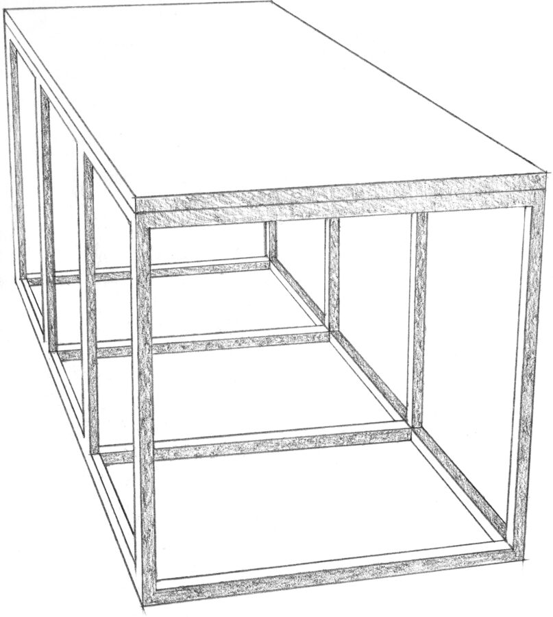 Steel Frame Table 92 | Donald Judd Furniture